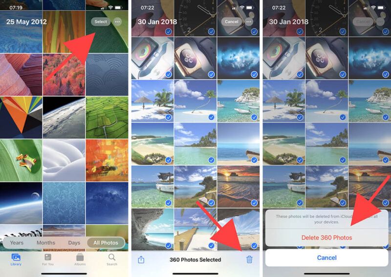 How To Bulk Delete Photos From IPhone