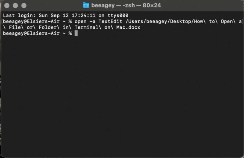 How To Open A File Or Folder In Terminal On Mac