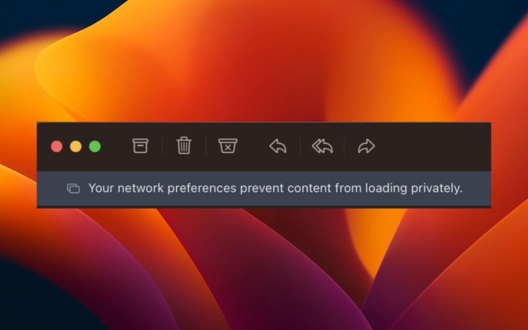 Your Network Settings Prevent Content