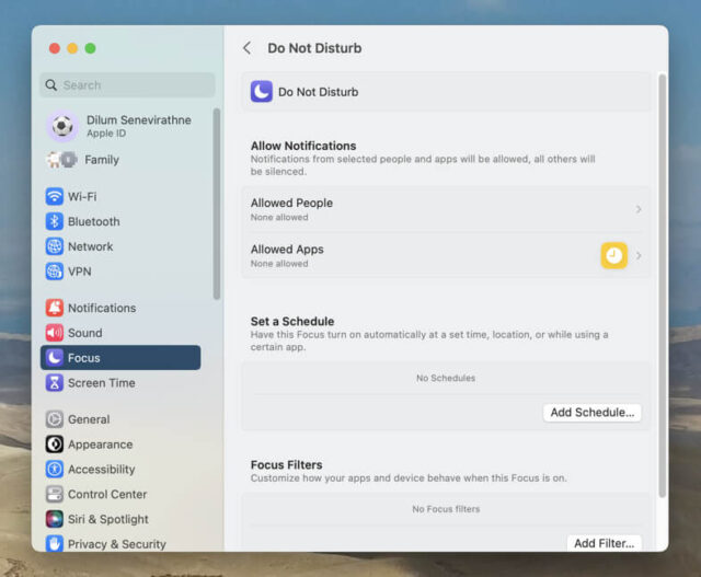 How to Turn On Do Not Disturb in macOS